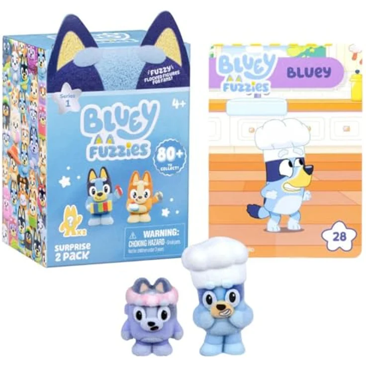 Moose Toys Bluey S14 Fuzzies, 2er Pack weiche Sammelfiguren für Kinder ...