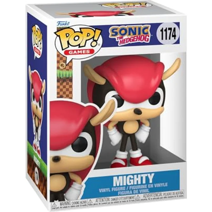 Funko Pop! Games: Sonic The Hedgehog - Mighty - Vinyl-Sammelfigur, 9,5 ...