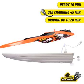 Dickie Toys - RC Boot Sea Hawk - ferngesteuertes Boot ab 6 Jahre für ...