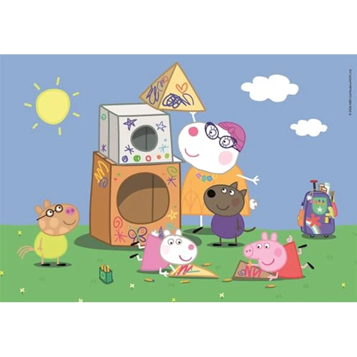 Clementoni Peppa Pig Kinder Puzzle 2x60 Teile, 27 x 19 cm, fördert ...