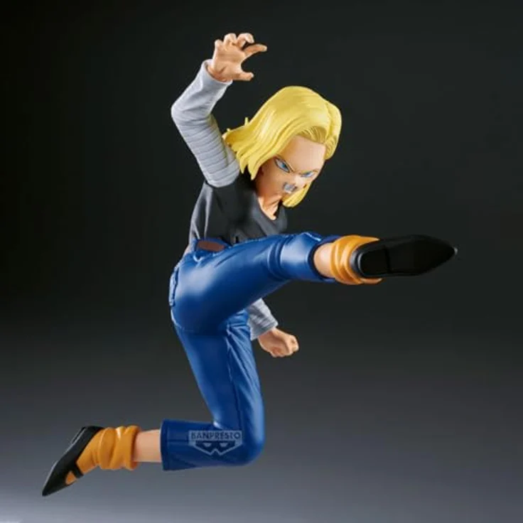 Banpresto Android 18 & Mr Satan Figur, limitierte PVC-Sammelfigur, One ...