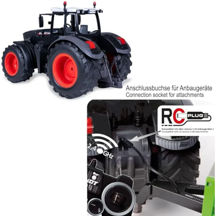 JAMARA Fendt 1050 Vario 1:16 Black Special Edition, Ferngesteuertes ...