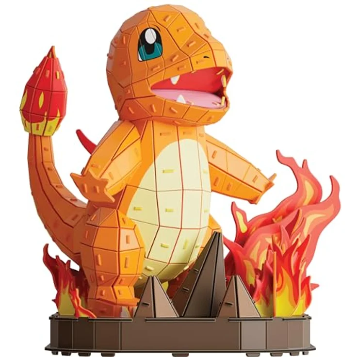 Spin Master 4D Build 3D-Puzzle – Salameche Pokémon, 241 Teile, 26 cm ...