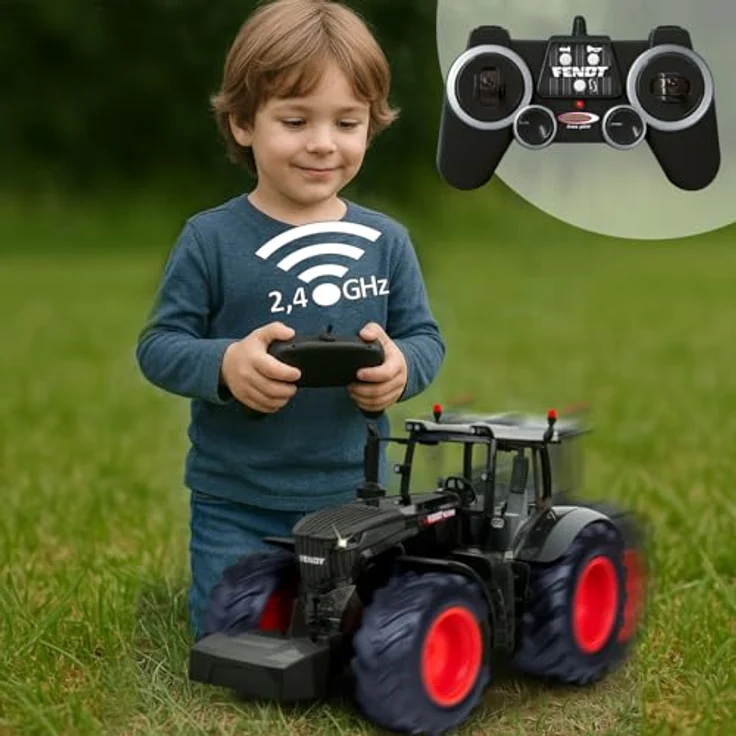 JAMARA Fendt 1050 Vario 1:16 Black Special Edition, Ferngesteuertes ...