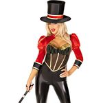 LEG AVENUE Circus Ringmaster Costume, Jumpsuit mit hochwertigem ...