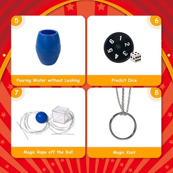 Heyzeibo Kinder Zauberkasten - Anfänger Kinder Zaubertricks Set mit ...