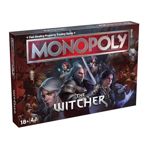Winning Moves Witcher Monopoly, Brettspiel für 2-6 Spieler, inklusive 6 ...