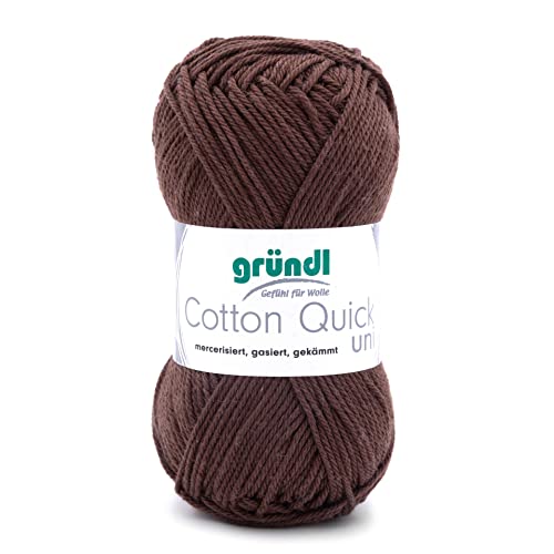 Gründl Cotton Quick Uni Strickgarn/Häkelgarn (farbenfrohes Garn aus 100 ...