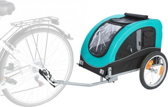 Trixie Hondenfietskar Limited Edition, Fahrradanhänger in Schwarz ...