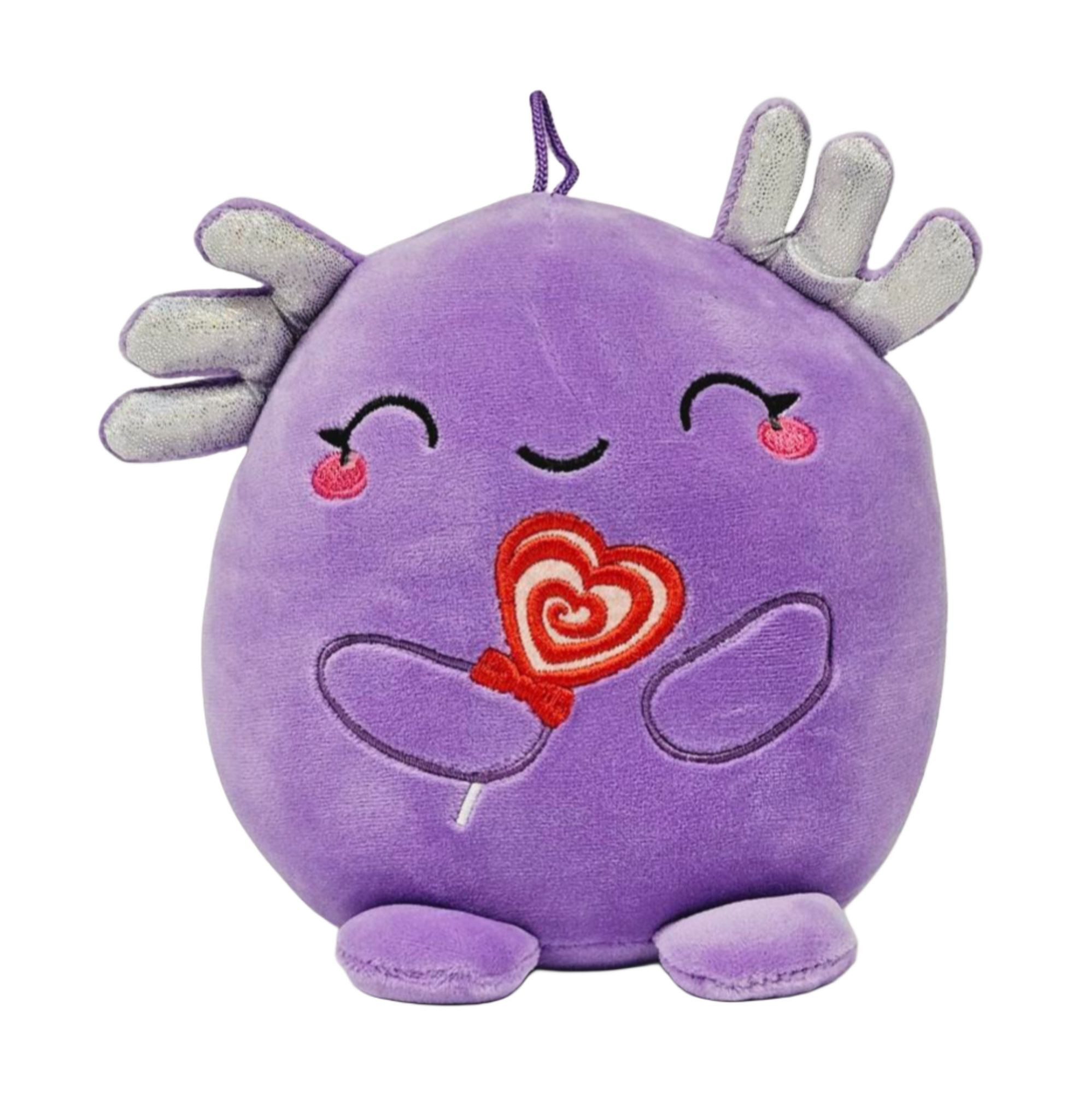 soma KAWAII Kuties Plüsch Kuscheltier Axolotl lila 20 cm, Stofftier für ...