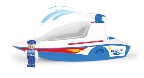 Lena BOAZZ Polizeiboot 36 cm, mit Wassertank und Spritzfunktion, für ...