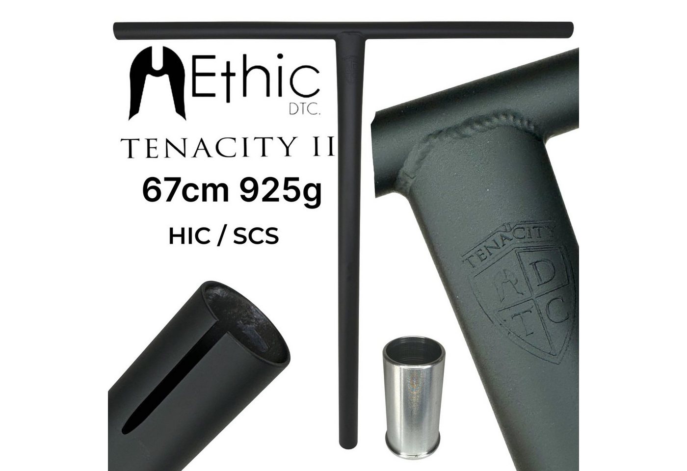 Ethic DTC Stuntscooter Ethic DTC Tenacity V2 Stunt Scooter Bar HIC/SCS ...