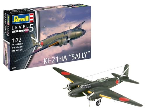 Revell 03797 Ki-21-la Sally Modellbausatz aus ungebautem/unlackiertem ...