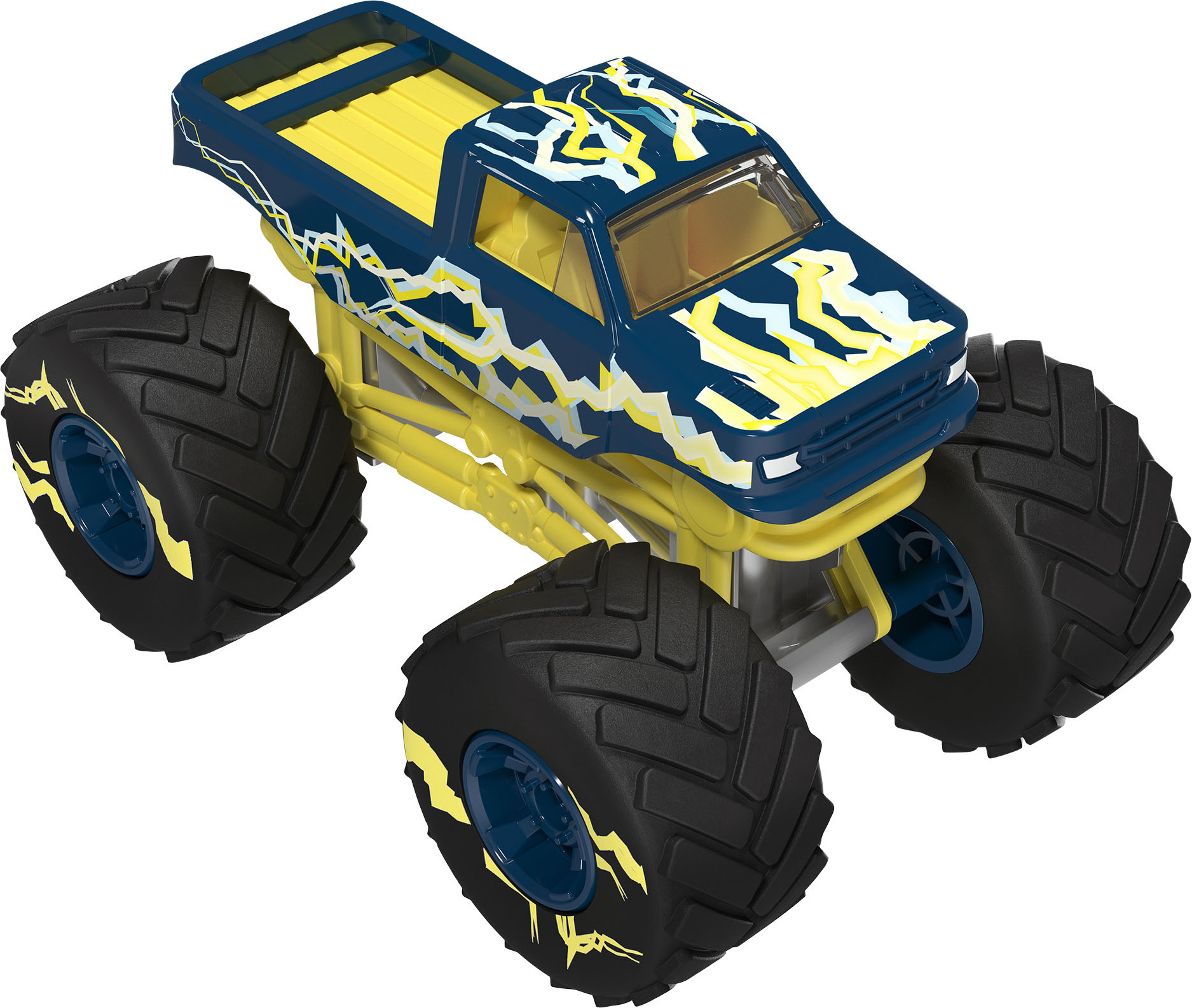 PLAYTIVE® Monster Truck Lightning, Offroad Geländewagen mit beweglichem ...