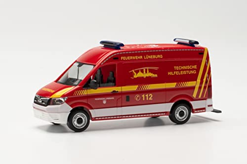 herpa 097093 LKW Modell Man TGE Kasten HD „Feuerwehr Lüneburg Feuerwehr, originalgetreu im ...