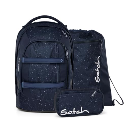 Satch Schulranzen-Set PACK Night Sky, 3-teilig mit Laptop-Fach, Your ...