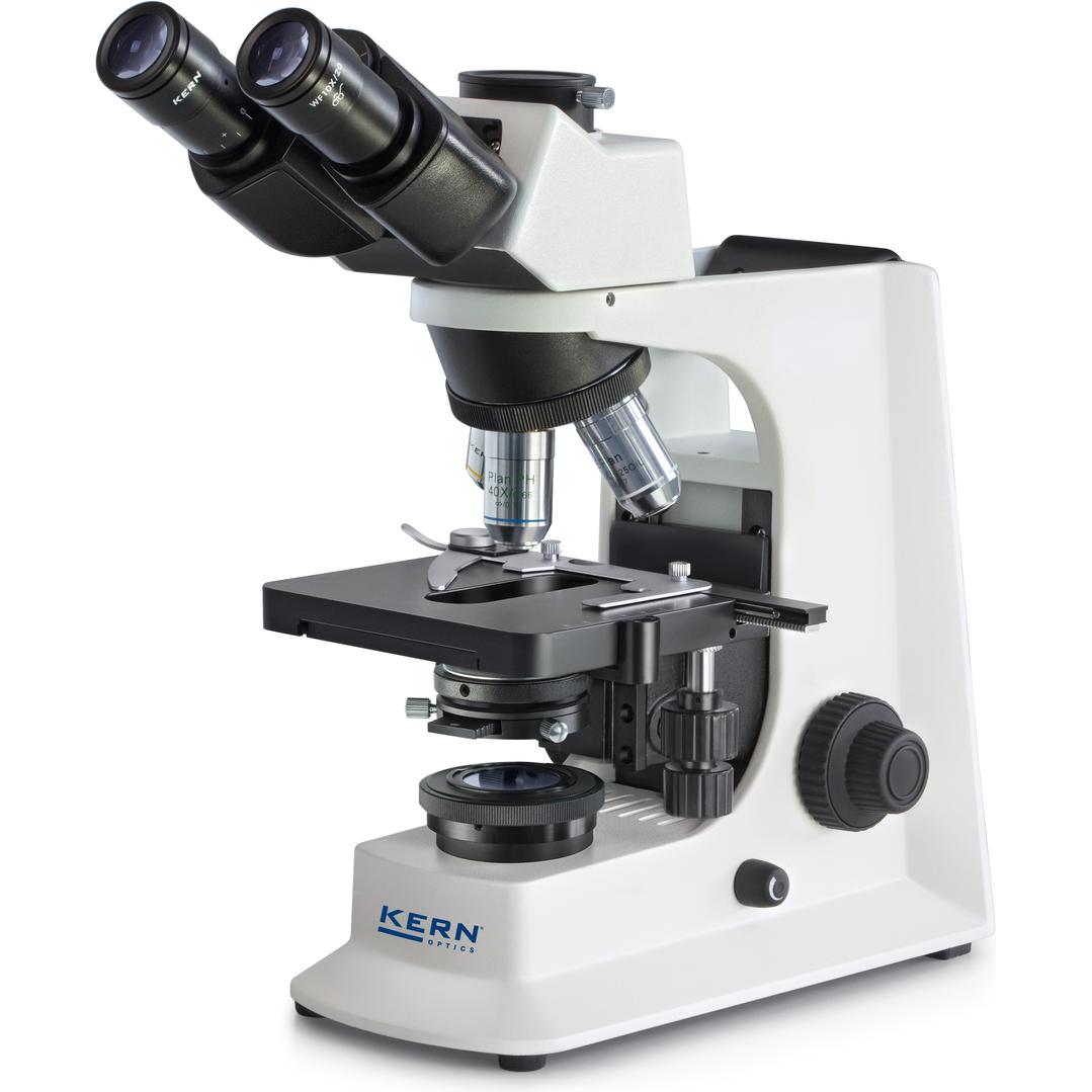 Kern OBL 156, Phasenkontrastmikroskop Trinokular mit 3W-LED-Beleuchtung ...