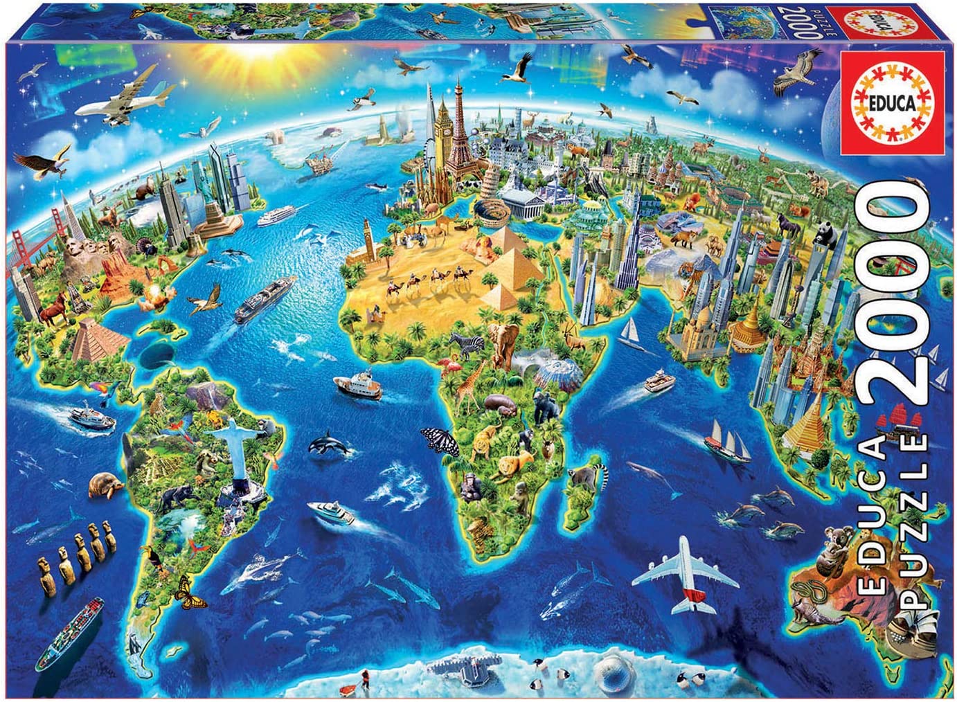 EDUCA 17129 Wahrzeichen Welt 2000 Teile Puzzle: Tests, Infos ...
