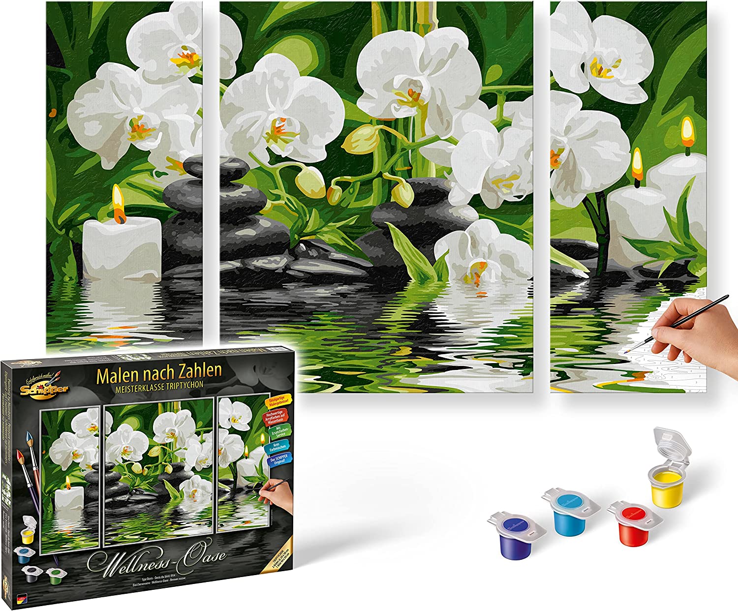 Schipper 609260681 Malen nach Zahlen, Wellness Oase - Bilder malen für Erwachsene, inklusive ...