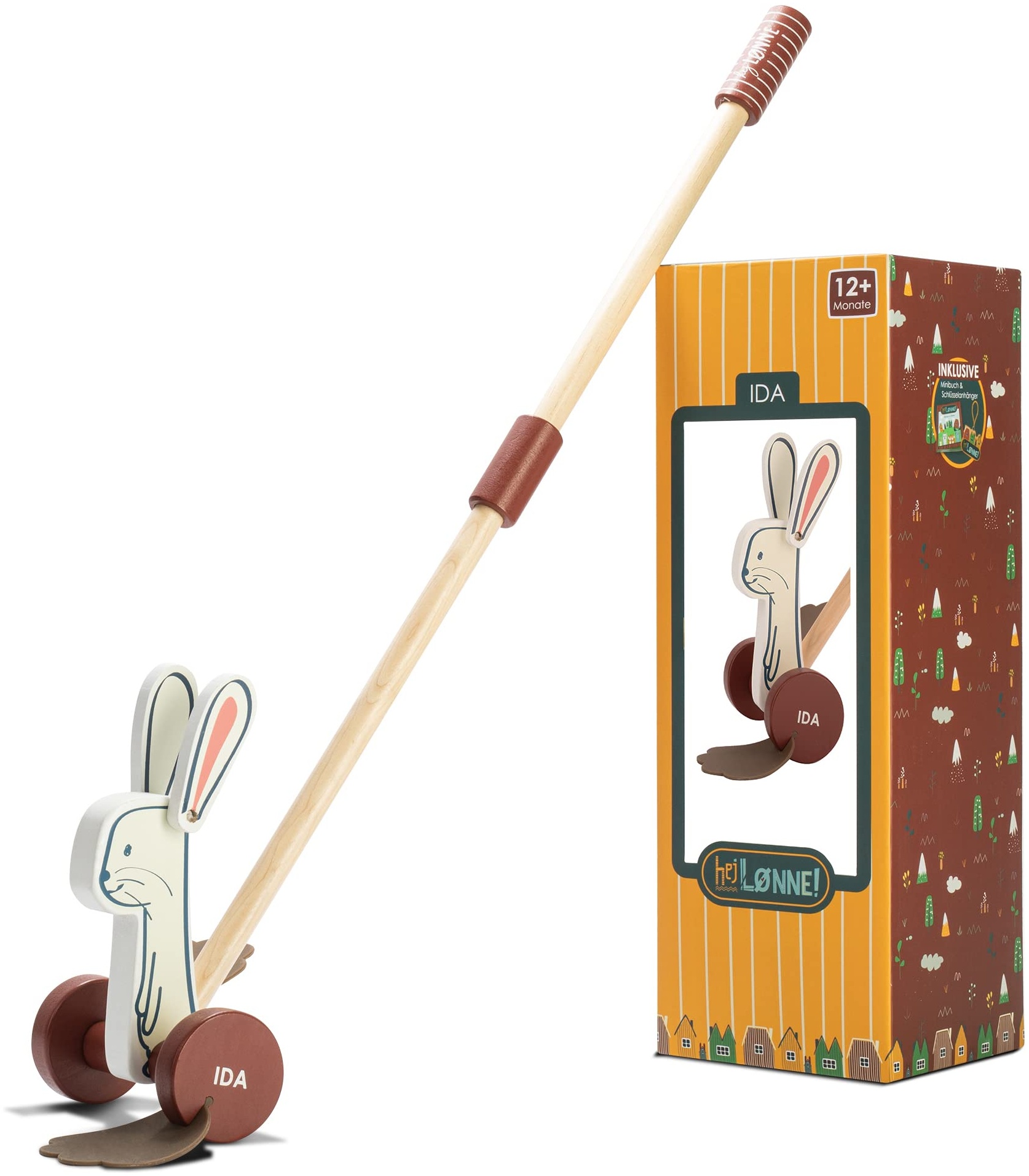 HEJ LØNNE IDA Schiebefigur Holz - Kinder Schiebespielzeug ...