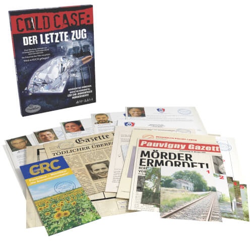 ThinkFun - Cold Case: Der letzte Zug. Der Krimi im eigenen Heim. Was ist passiert? Ein Rätsel ...