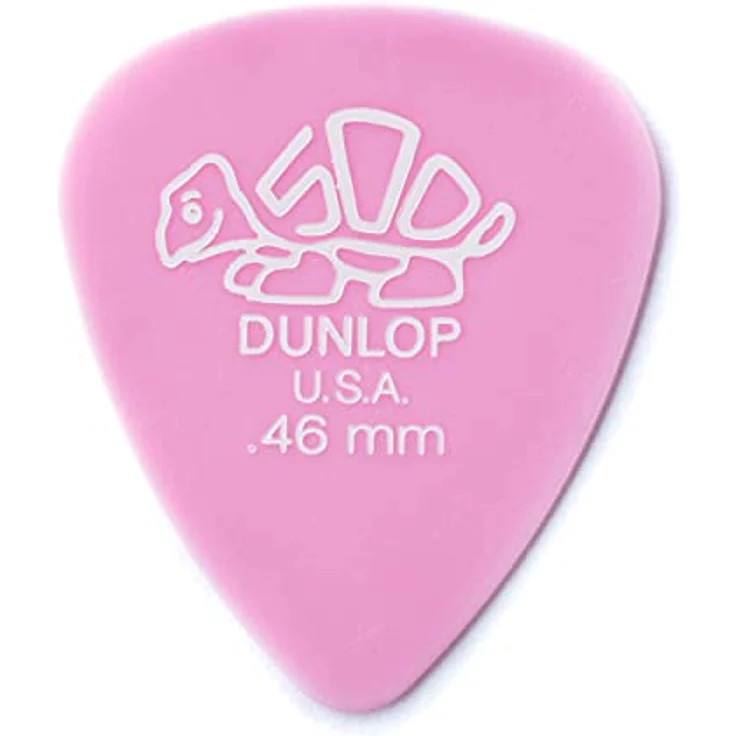 Dunlop Delrin 500 Pick Lt.Pink Set, Standard Plektrum 0,46mm, 12er Pack ...
