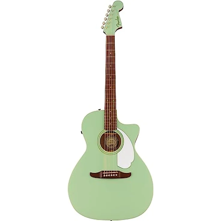 Fender Newporter Player WN, Akustikgitarre in Surf Green mit massiver ...