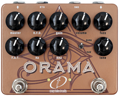 Crazy Tube Circuits Orama, Analoges Overdrive-Pedal mit Fuzz und Amp-in ...