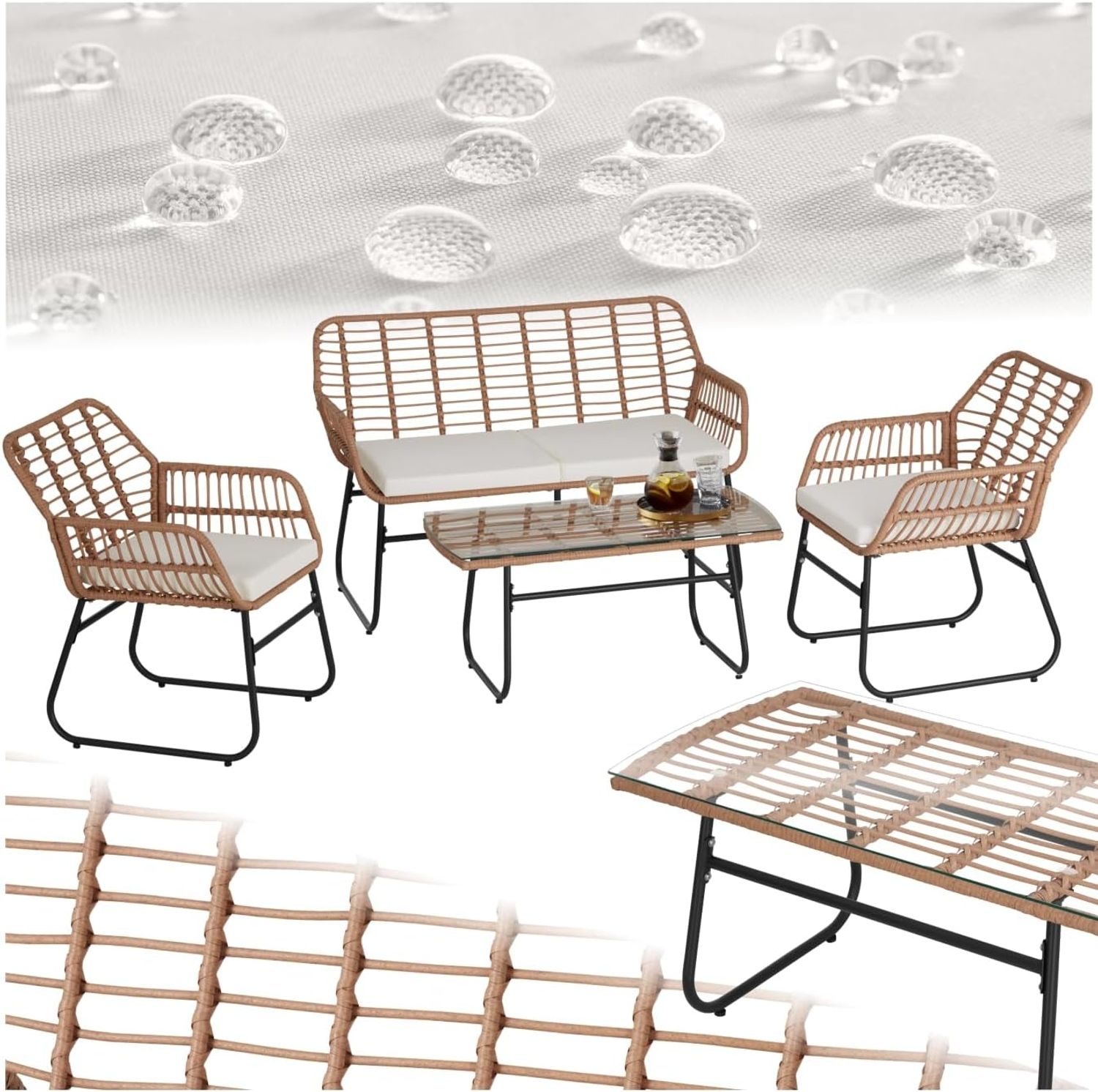 Rattan Sitzgruppe Fur Balkon