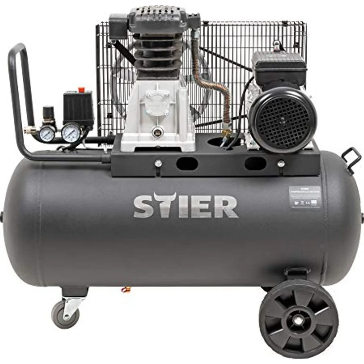 STIER Kompressor LKT 880-10-90, 3000 W, 90 Liter Tank, max. 10 bar ...