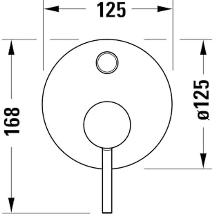 Duravit Circle Unterputz-Duscharmatur für 2 Verbraucher, Einhebel ...