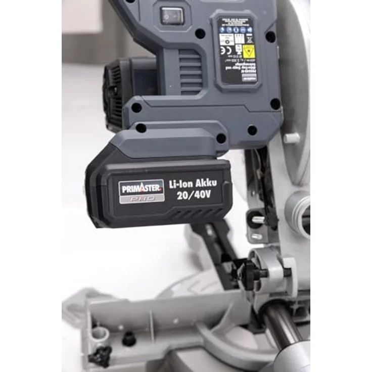 Primaster Pro Kapp- Zug- und Gehrungssäge, Akku 40 V für präzise ...