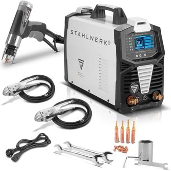 STAHLWERK Profi-Ausbeulspotter CBR-2500 Pro mit 2.500 J und 230 V, Alu Smart Repair Ausbeul-Set ...