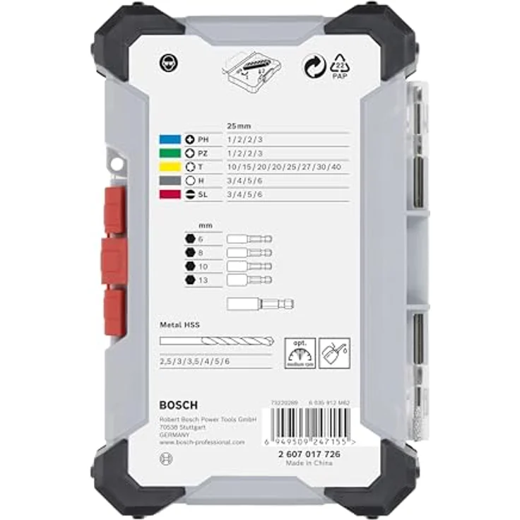 Bosch 35x Extra Hard Schrauberbit- und Metal HSS Bohrer-Set, 35-tlg ...