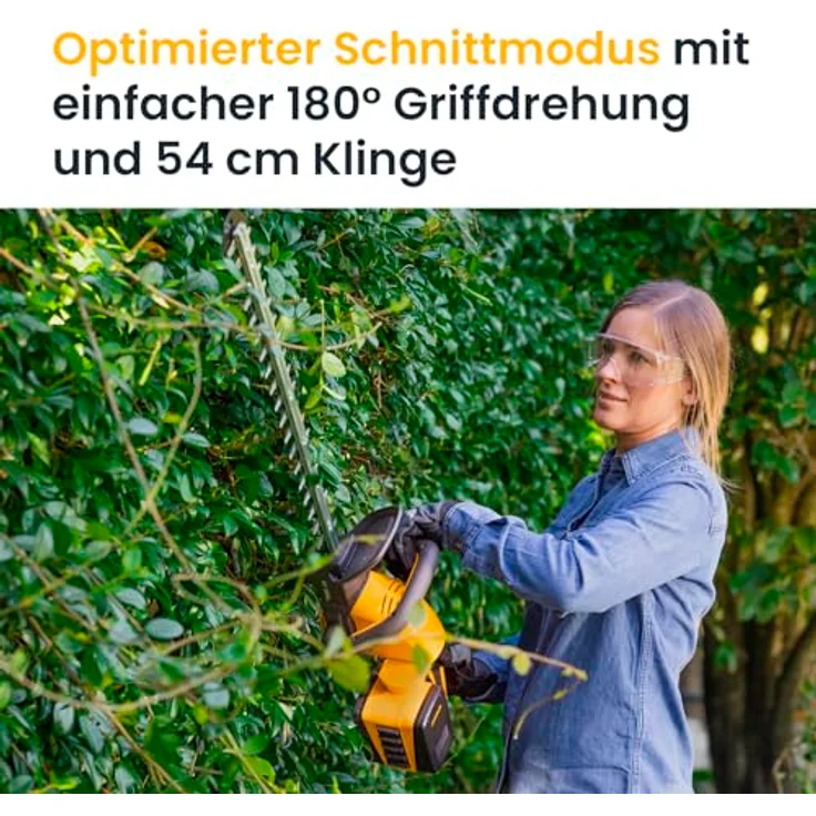 STIGA HT 300e Kit Akku-Heckenschere, 54 cm Klinge, 2 x 20V ePower Akkus ...