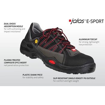 ejendals JALAS 1615 E-Sport Safety Shoe, Size 38: Tests, Infos ...