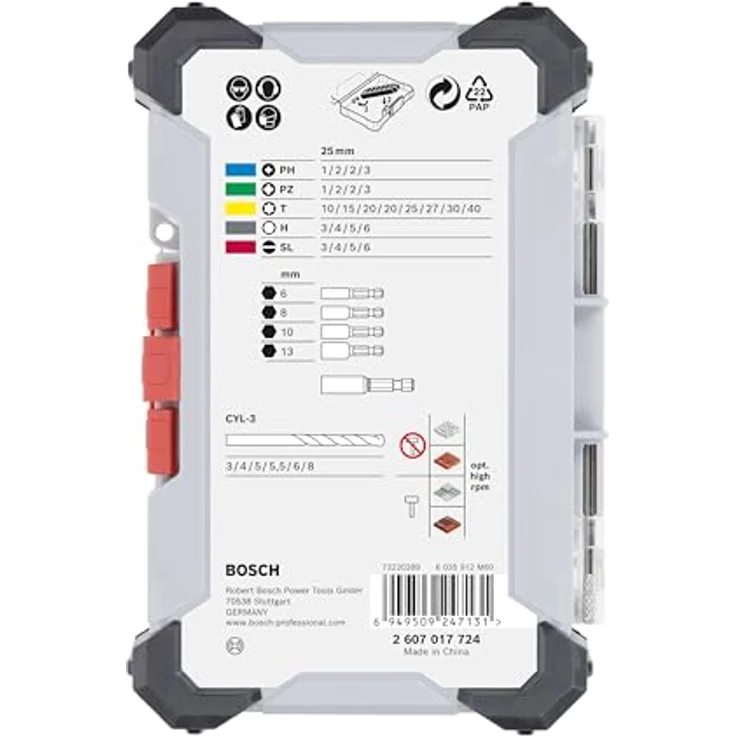 Bosch 35x Extra Hard Schrauberbit- und CYL-3 Bohrer-Set, 35-tlg. für ...