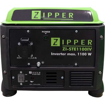 Zipper ZI-STE1100IV 4-Takt Stromerzeuger 12.8kg Benzin bleifrei (95 ...