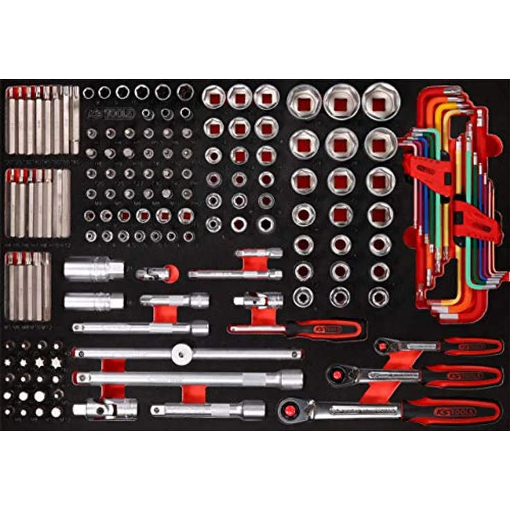 KS TOOLS Premium 159-tlg. Steckschlüssel-Satz 1/4'', 3/8'', 1/2'' in ...