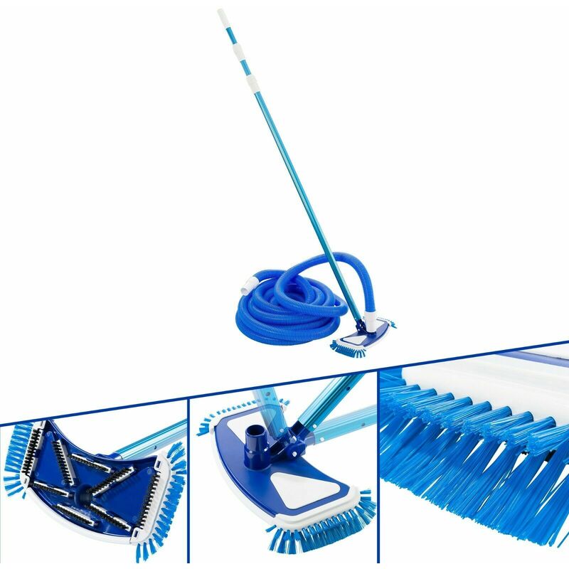 AREBOS Pool Bodenreiniger Pool Schwimmbad Reinigungsset Bürste ...