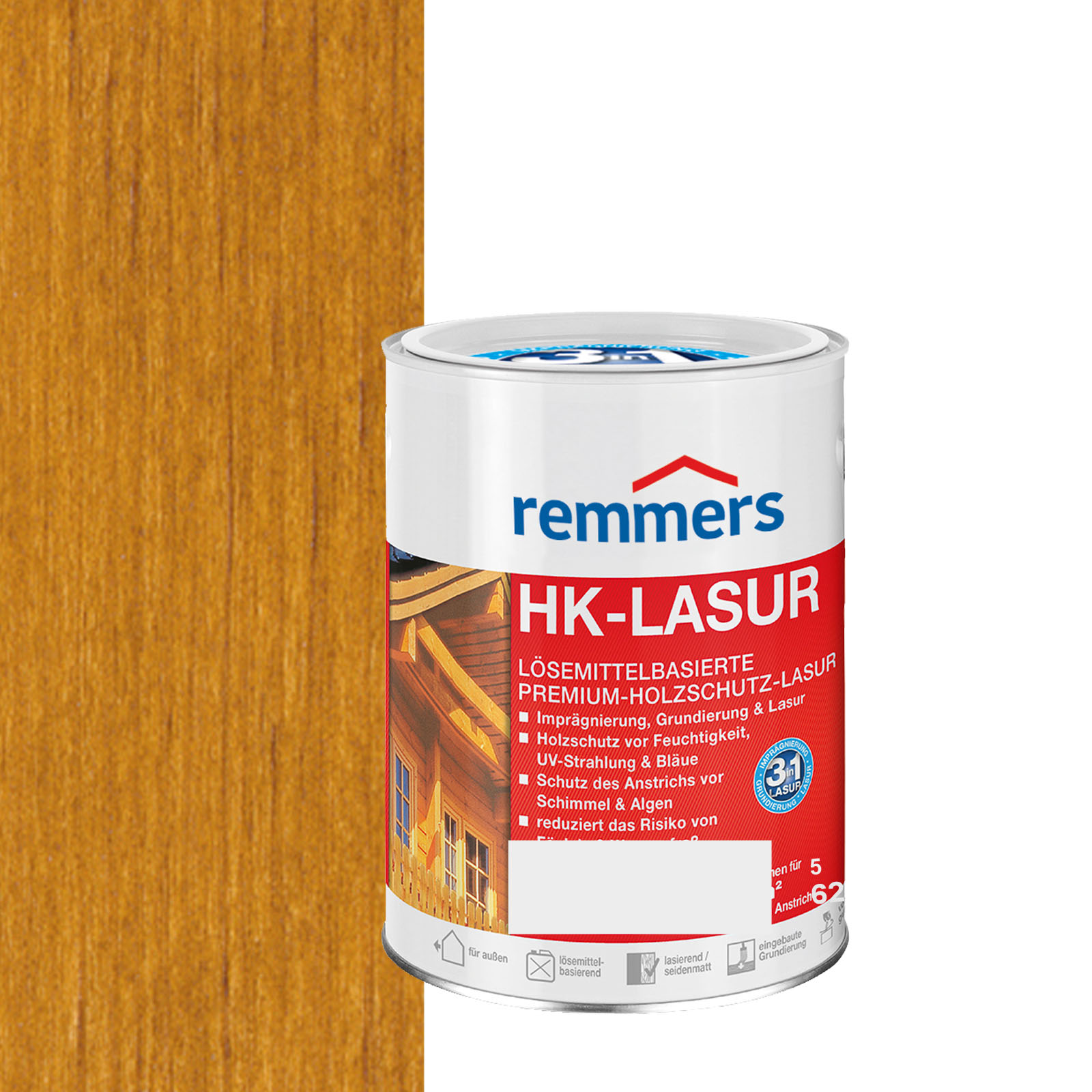 Remmers - Remmers HK-Lasur 0,75 L Eimer Eiche Rustikal - braun: Tests ...