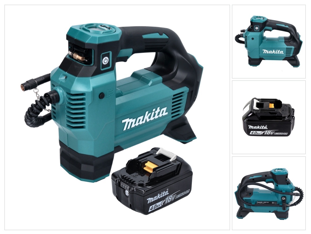 Makita DMP 181 M1 Akku Kompressor 18 V 11,1 bar + 1x Akku 4,0 Ah - ohne ...