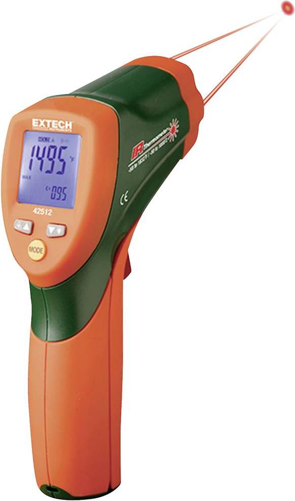 Extech, Infrarotthermometer, Infrarot-(Ir)-Thermometer mit Dual-Laser ...