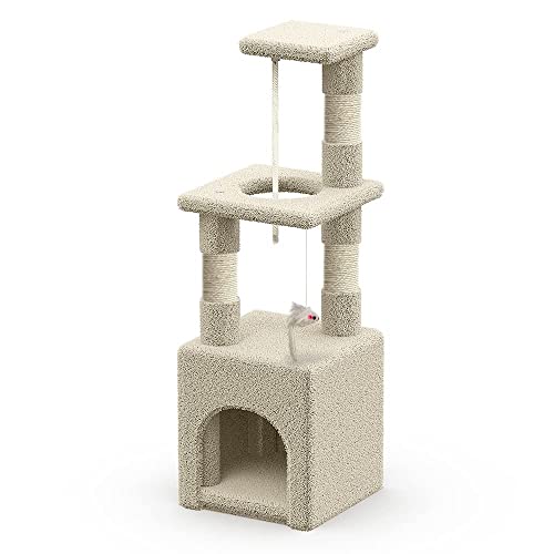 VOUNOT Kratzbaum Klein, Katzenbaum für Katzen, Stabil Katzenkratzbaum ...
