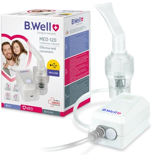 B.Well MED-120, Nebulisator mit 71,1% atembarem Anteil, akkubetrieben ...