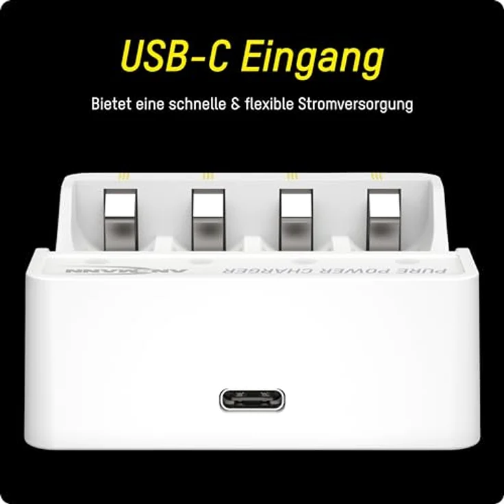 Ansmann Pure Power Lademodul USB Ladegerät für Li-Ion Mignon (AA ...