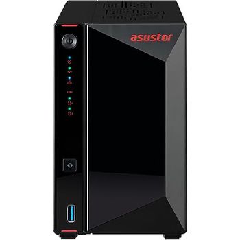 Asustor AS5402T Nimbustor 2 Gen2-2 Bay NAS Netzwerkspeicher Gehäuse, Quad-Core 2,0GHz CPU, 4xM.2 ...