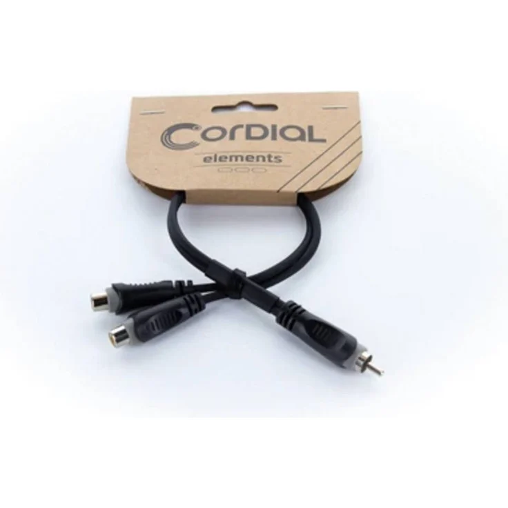 Cordial 14891 Klinke / Cinch Y-Adapter, 1x Cinch-Stecker auf 2x Cinch ...