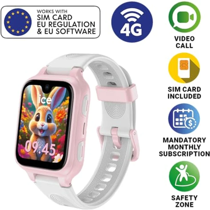 Ice Watch 025270, Smartwatch für Kinder ICE Kids 4G 2.0, 1,78" AMOLED ...