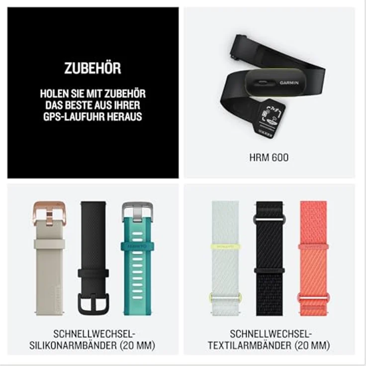Garmin Forerunner 70, Smarte GPS-Laufuhr mit 1,2 Zoll AMOLED ...
